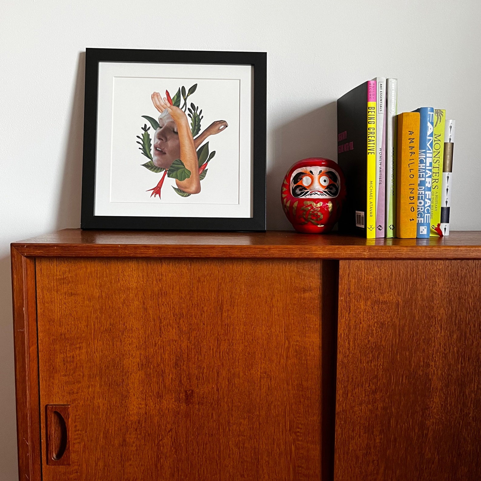 Original Collage Art- Handmade Paper Mixed Textures - Woman&nature ...