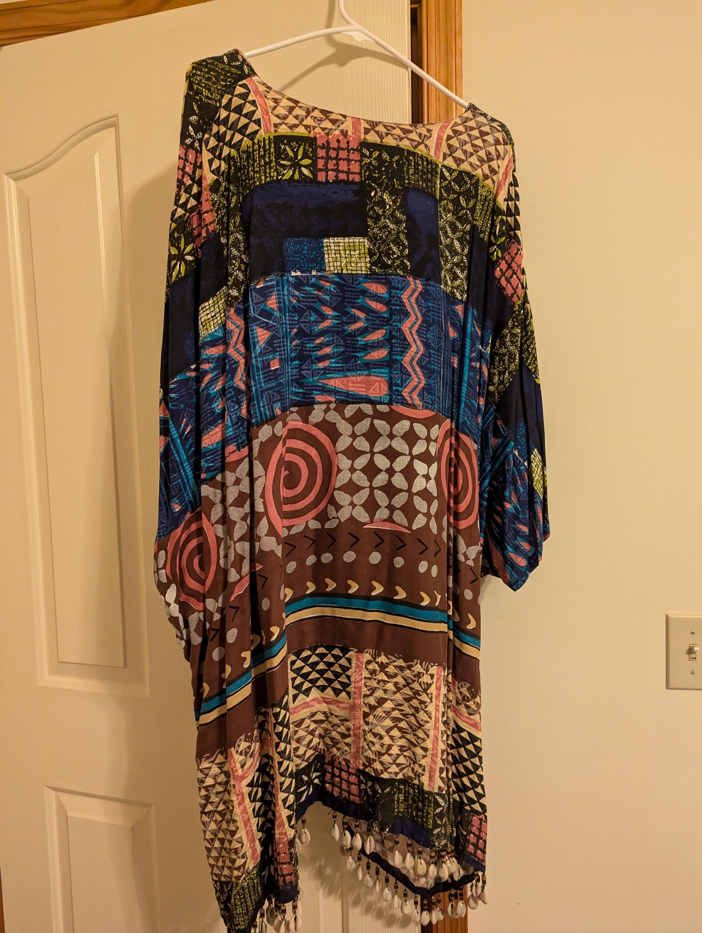 Ashro Geometric Afrocentric Cowl Shell Skirt Set - Etsy