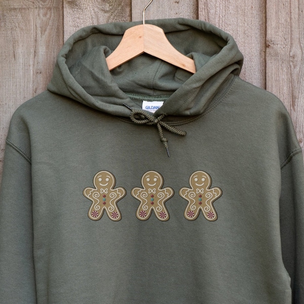 Gingerbread Man Hoodie - Etsy