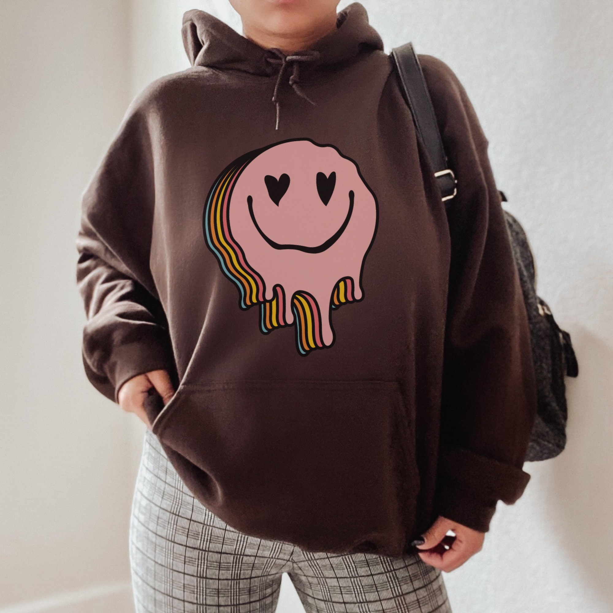 Smiley Face Hoodie Aesthetic Hoodie Oversized Hoodie Trendy - Etsy
