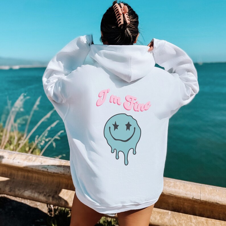 Smiley Face Hoodie Smile Face Hoodie Y2K Top VSCO Hoodie - Etsy