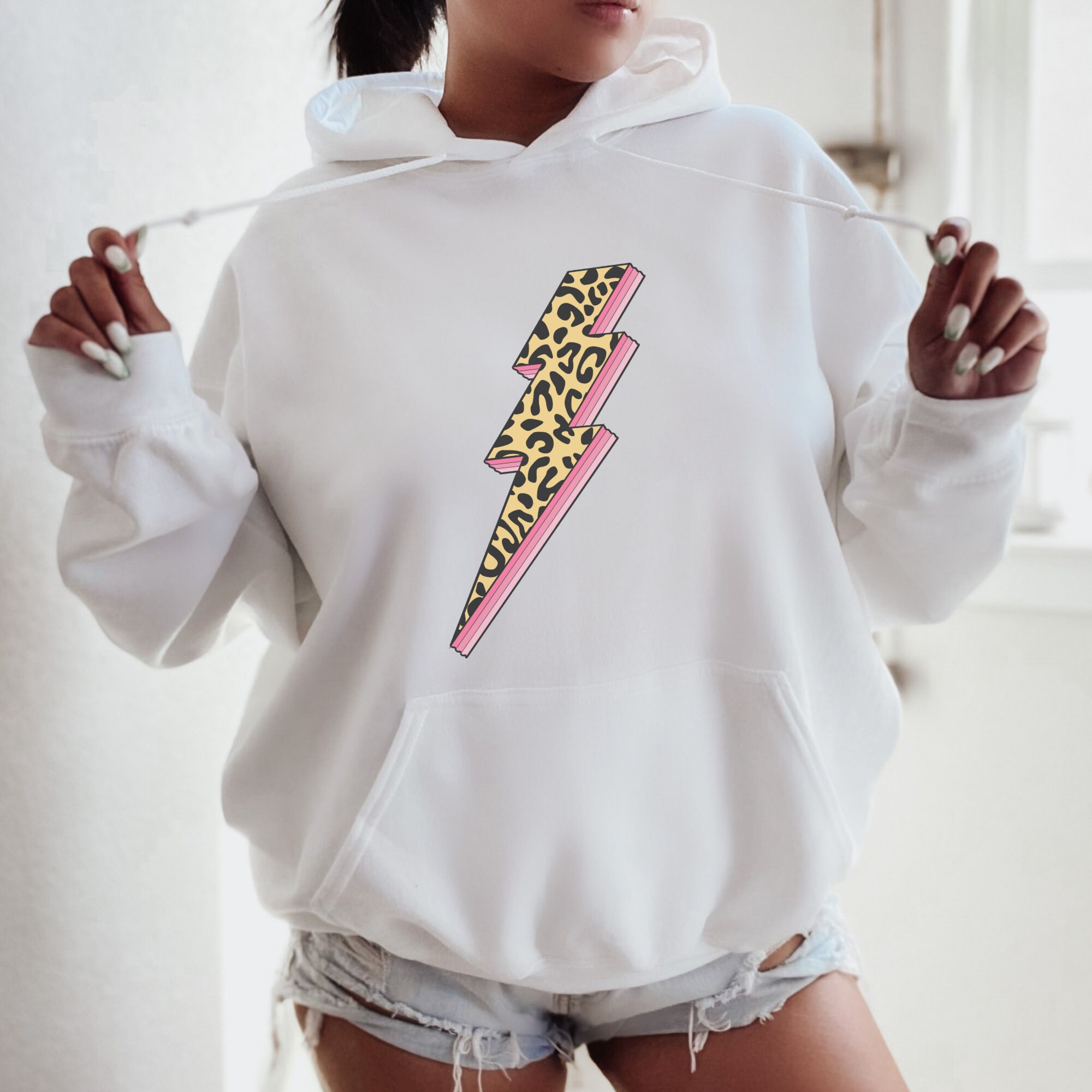 Lightning Bolt Hoodie Y2K Top VSCO Hoodie Preppy Clothes - Etsy