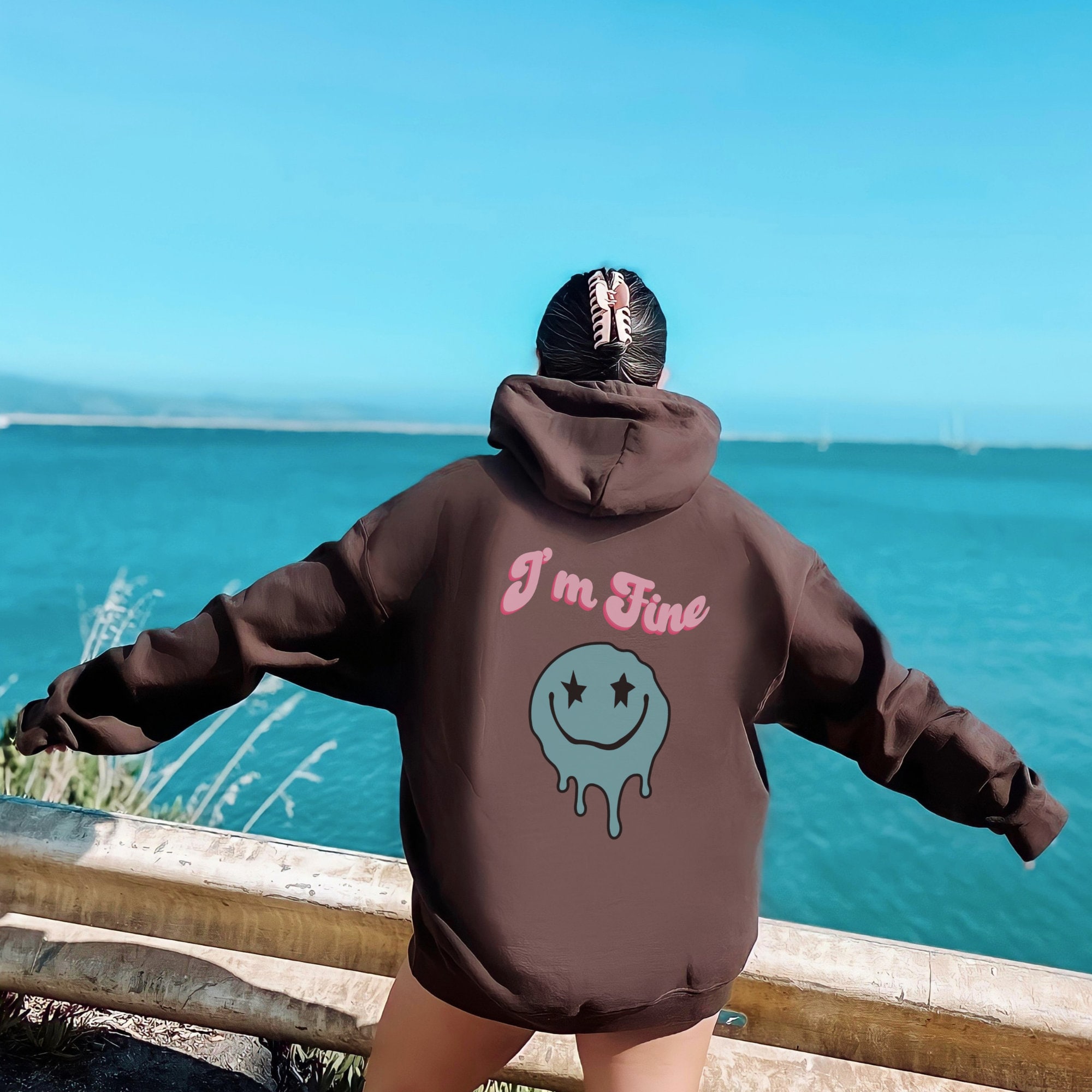 Smiley Face Hoodie Smile Face Hoodie Y2K Top VSCO Hoodie - Etsy