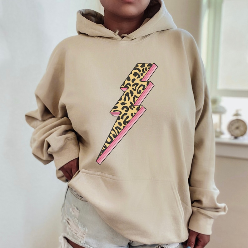 Lightning Bolt Hoodie Y2K Top VSCO Hoodie Preppy Clothes - Etsy