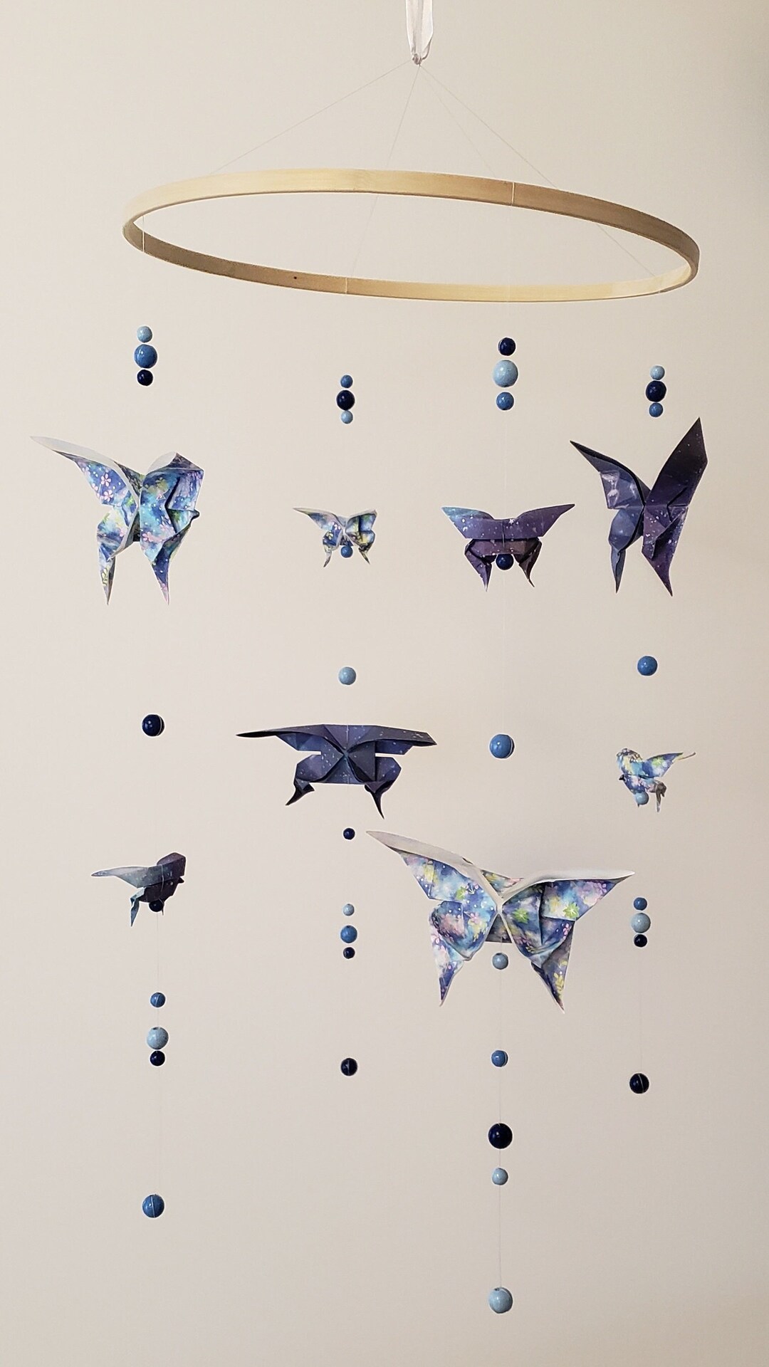 Blue Origami Baby Mobile - Etsy