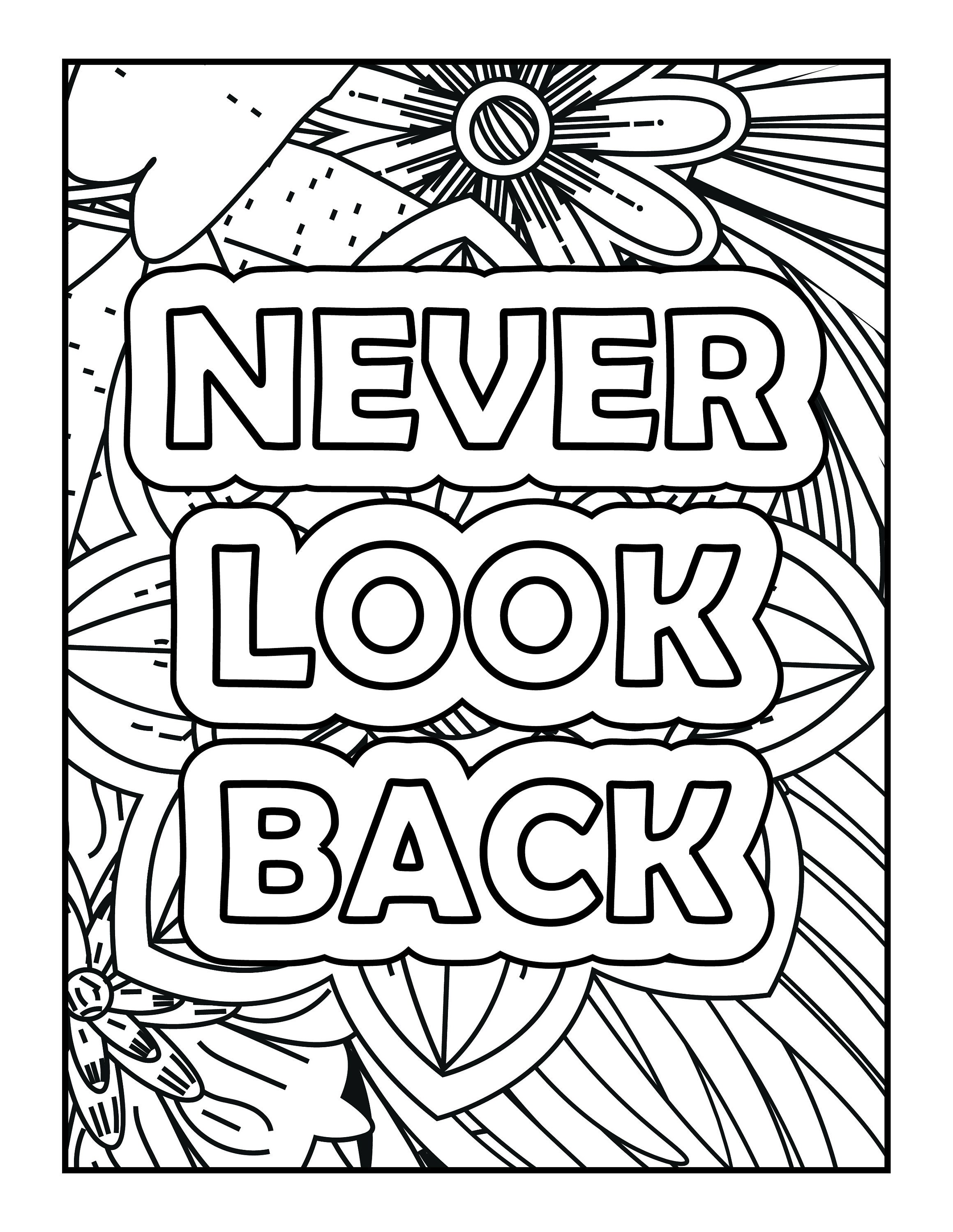 30 Sheets Stress Relief Adult Coloring Pages - Etsy