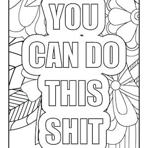 30 Stress Relief Adult Coloring Pages - Etsy