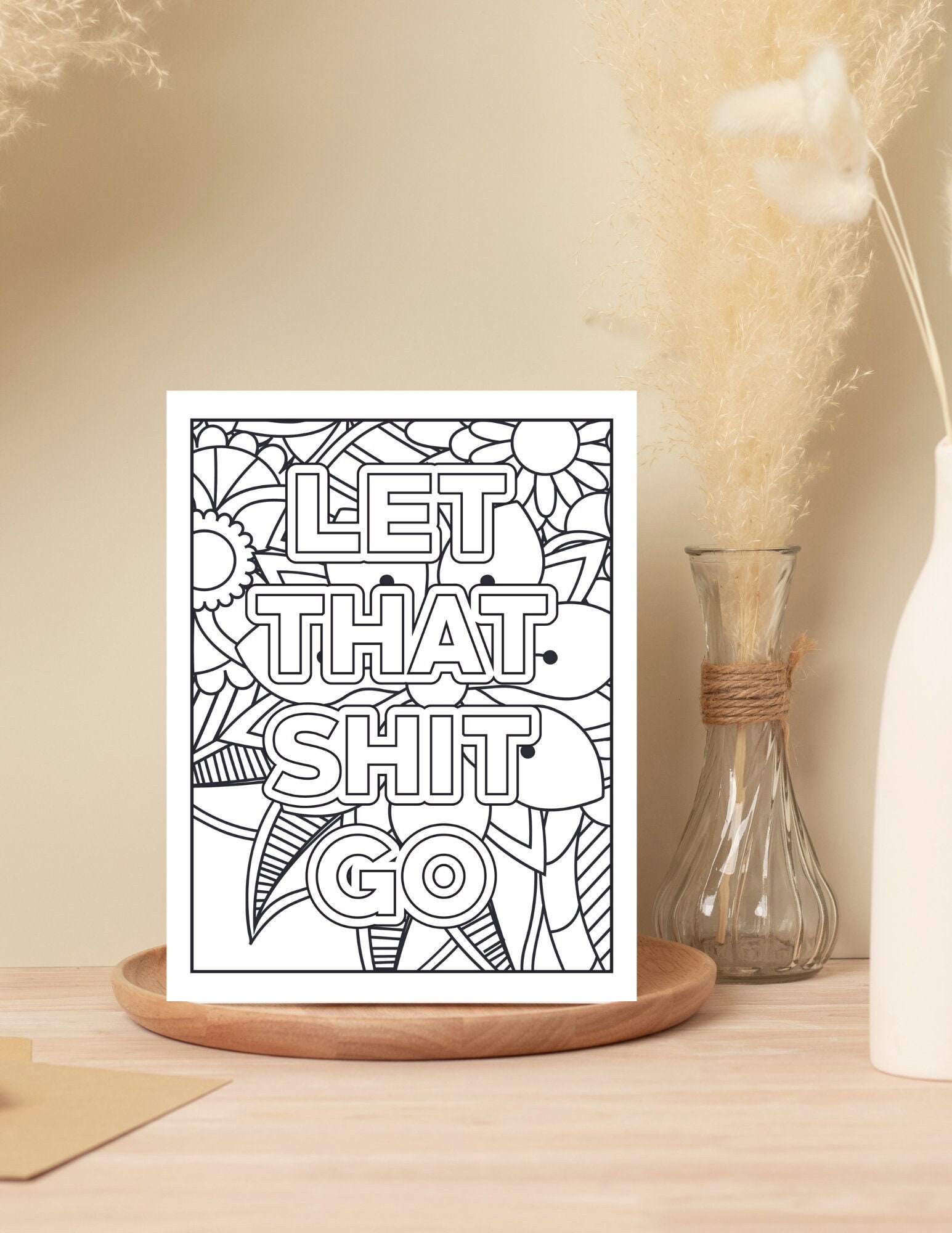 30 Stress Relief Adult Coloring Pages - Etsy