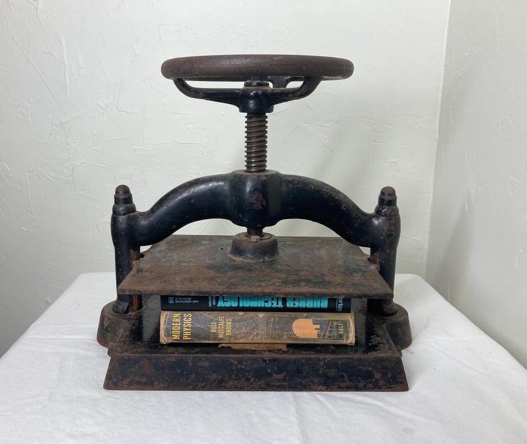 1800s Columbia Exchange Iron Book Binding Press - Etsy