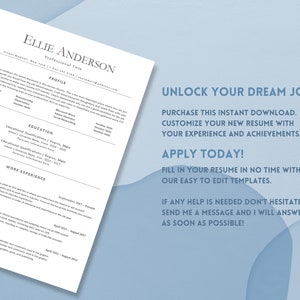 ATS Friendly Resume Template Word, Pages, Google Docs, ATS Resume, ATS ...