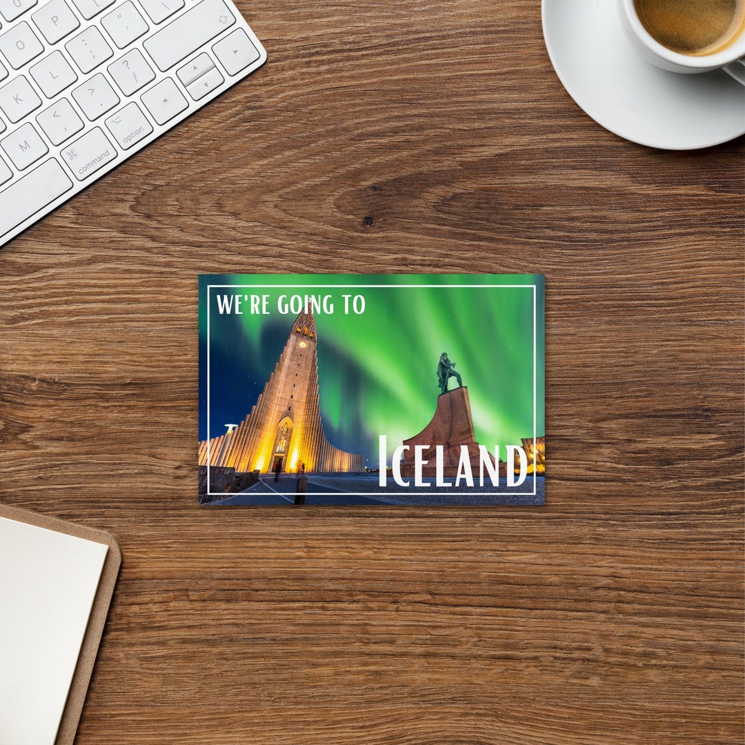 We're Going to Iceland - Surprise Trip Gift Reveal Standard Size ...