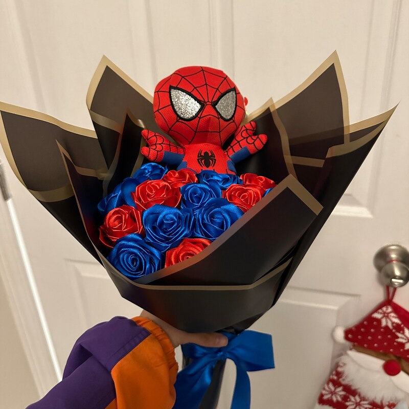 Spiderman Flower Bouquet - Etsy