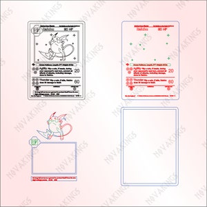 Raichu Pokemon Card Vector SVG PDF DXF Laser Cutter File - Etsy