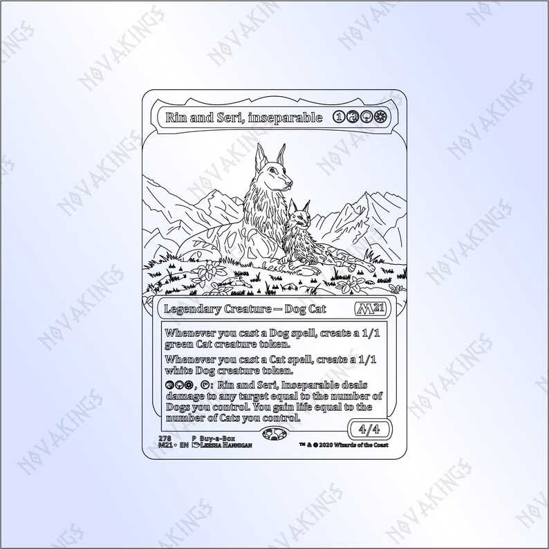 Rin and Seri Inseparable Magic the Gathering Card Mgt Vector - Etsy