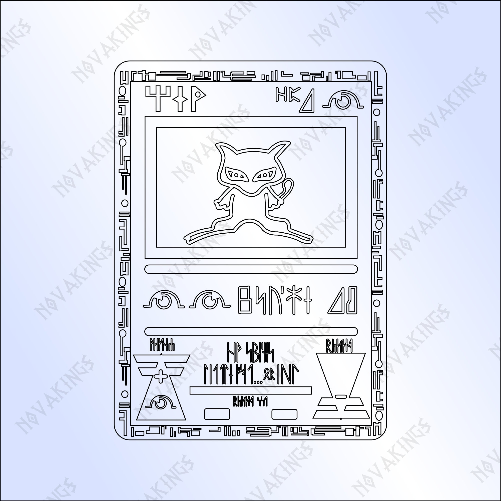 Ancient Mew Pokemon Card Vector SVG PDF DXF Laser Cutter File - Etsy