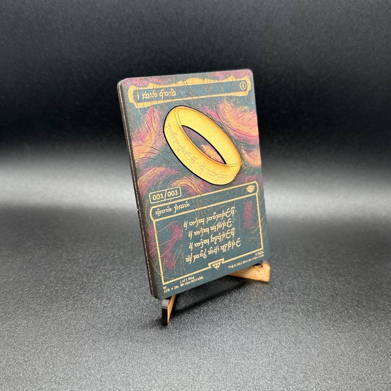 One Ring Handmade Custom 3D Wooden Magic the Gathering Card Wood Laser ...