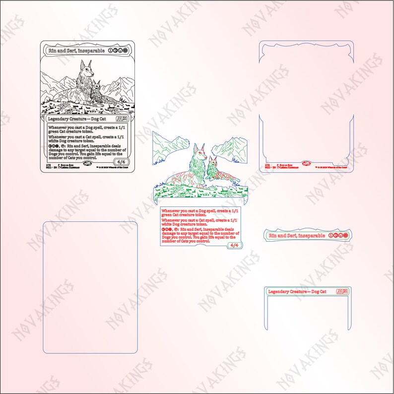 Rin and Seri Inseparable Magic the Gathering Card Mgt Vector - Etsy