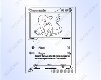Blastoise Pokemon Card Vector SVG PDF DXF Laser Cutter File - Etsy