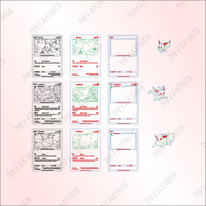 SWSH Edition Eevee Collection Pokemon 9 Card Bundle Glaceon Sylveon ...