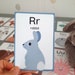 Animal Alphabet Animal A-Z Alphabet Cards Animal A-Z Gift - Etsy