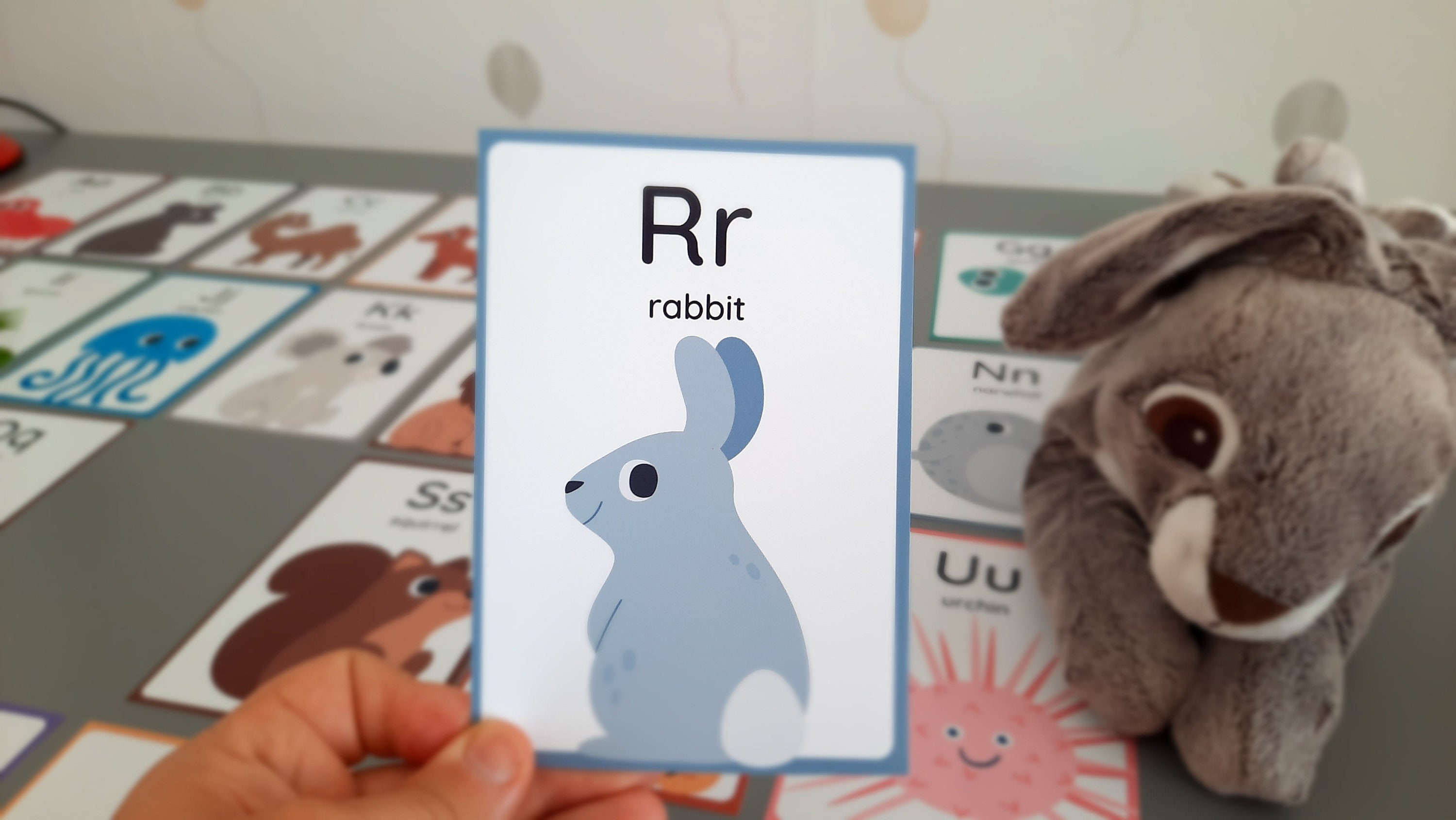 Animal Alphabet Animal A-Z Alphabet Cards Animal A-Z Gift - Etsy