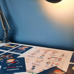 Classroom Rules Posters, Class Expectations, Bulletin Board ...