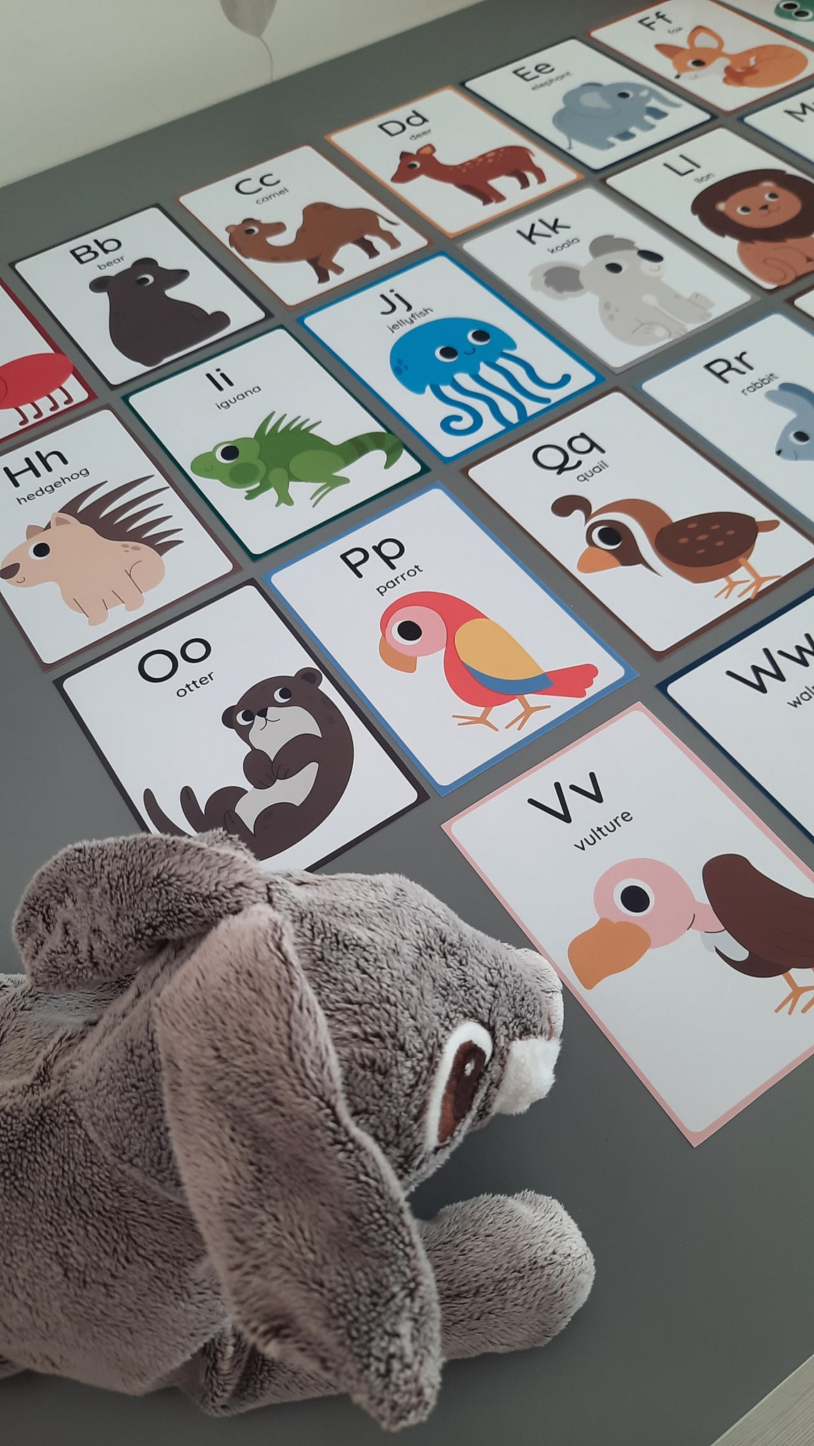 Animal Alphabet Animal A-Z Alphabet Cards Animal A-Z Gift - Etsy