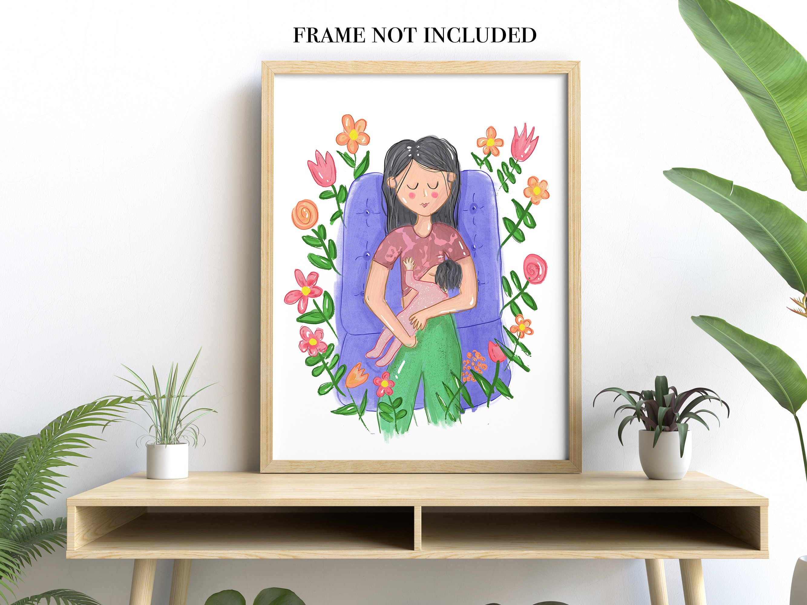Breastfeeding Art, Breastfeeding Poster, New Mom Gift, Normalize ...