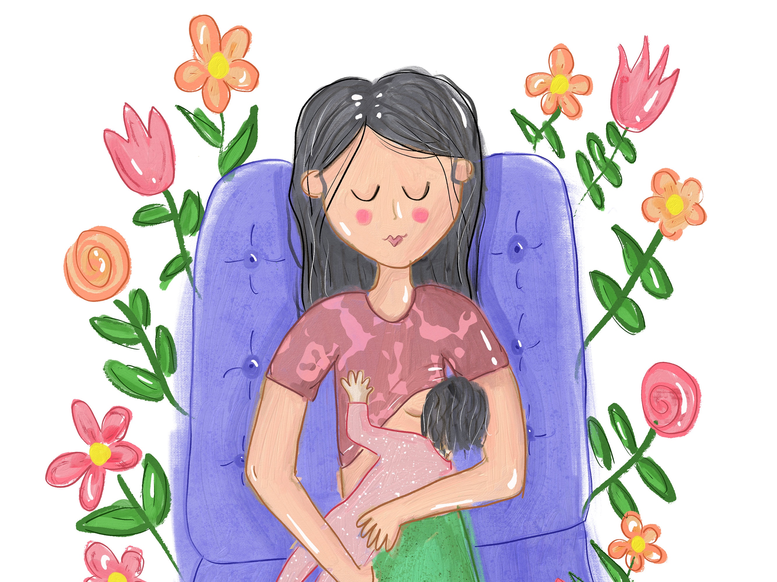 Breastfeeding Art, Breastfeeding Poster, New Mom Gift, Normalize ...