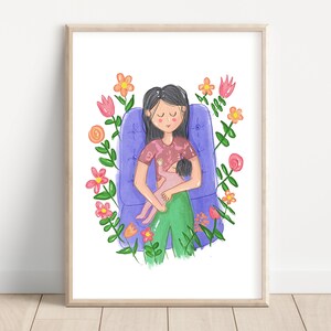 Breastfeeding Art, Breastfeeding Poster, New Mom Gift, Normalize ...