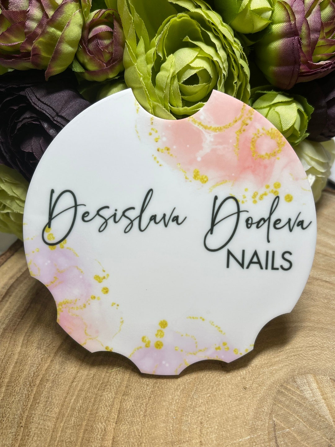 Personalised Nailfie, Custom Logo Text Nail Technician Prop, Acrylic ...