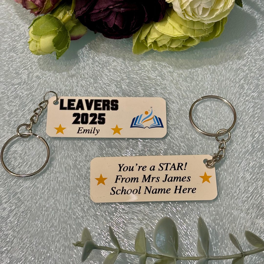 School Leaver Class of 2026 Keyring, Year 6 Leavers, Teacher Pupil Gift ...
