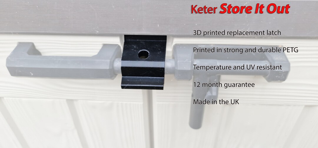 Keter Store It Out Lid Locking Latch WDLC Replacement (UV Protected ...