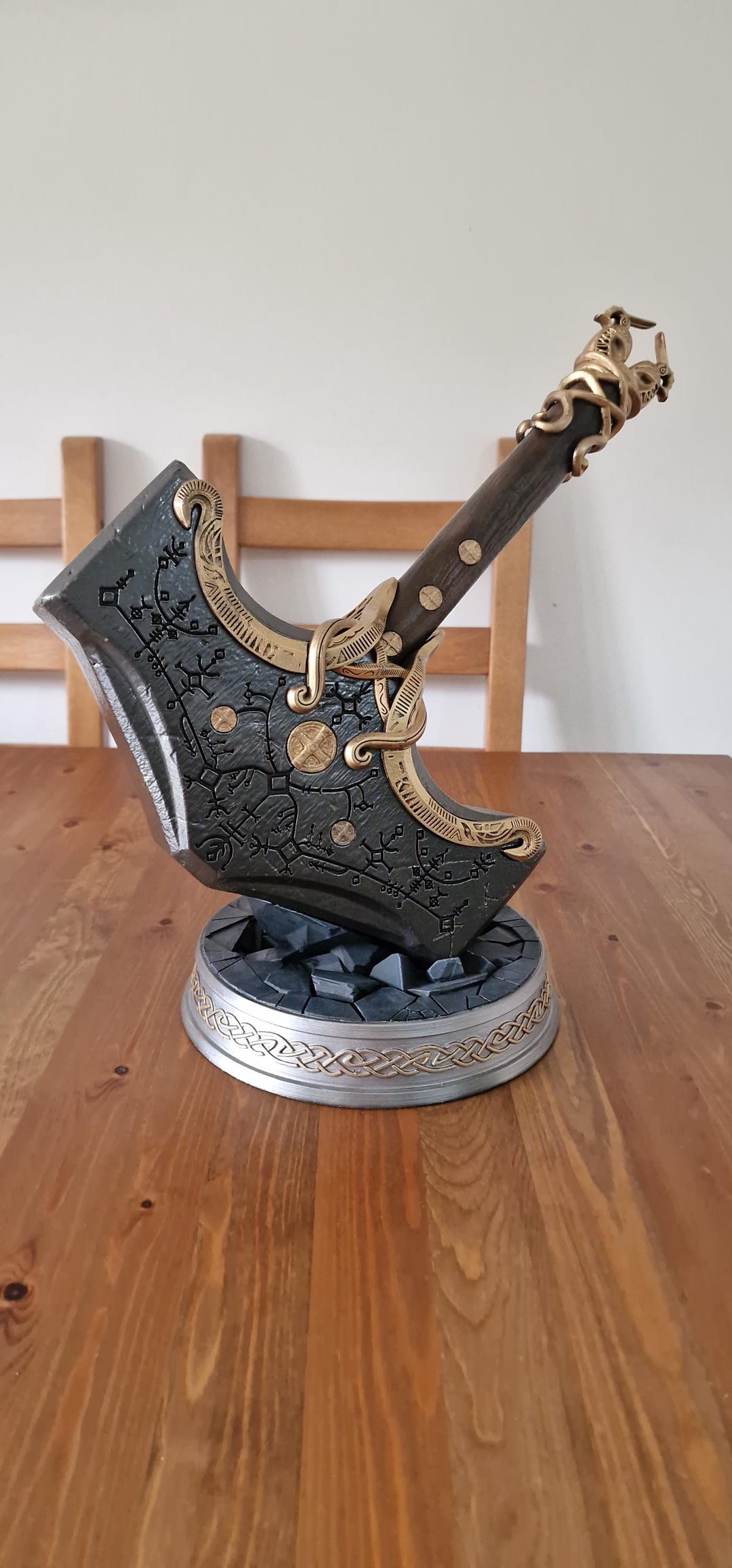 God of War Thor's Hammer 3d Printed Including Display Stand - Etsy