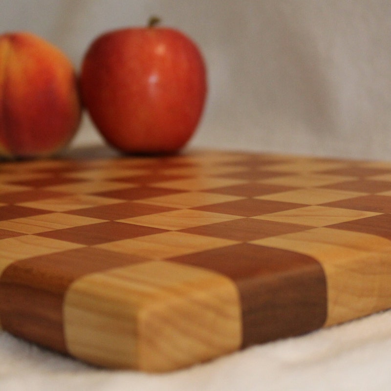 Wood Checker Board - Etsy