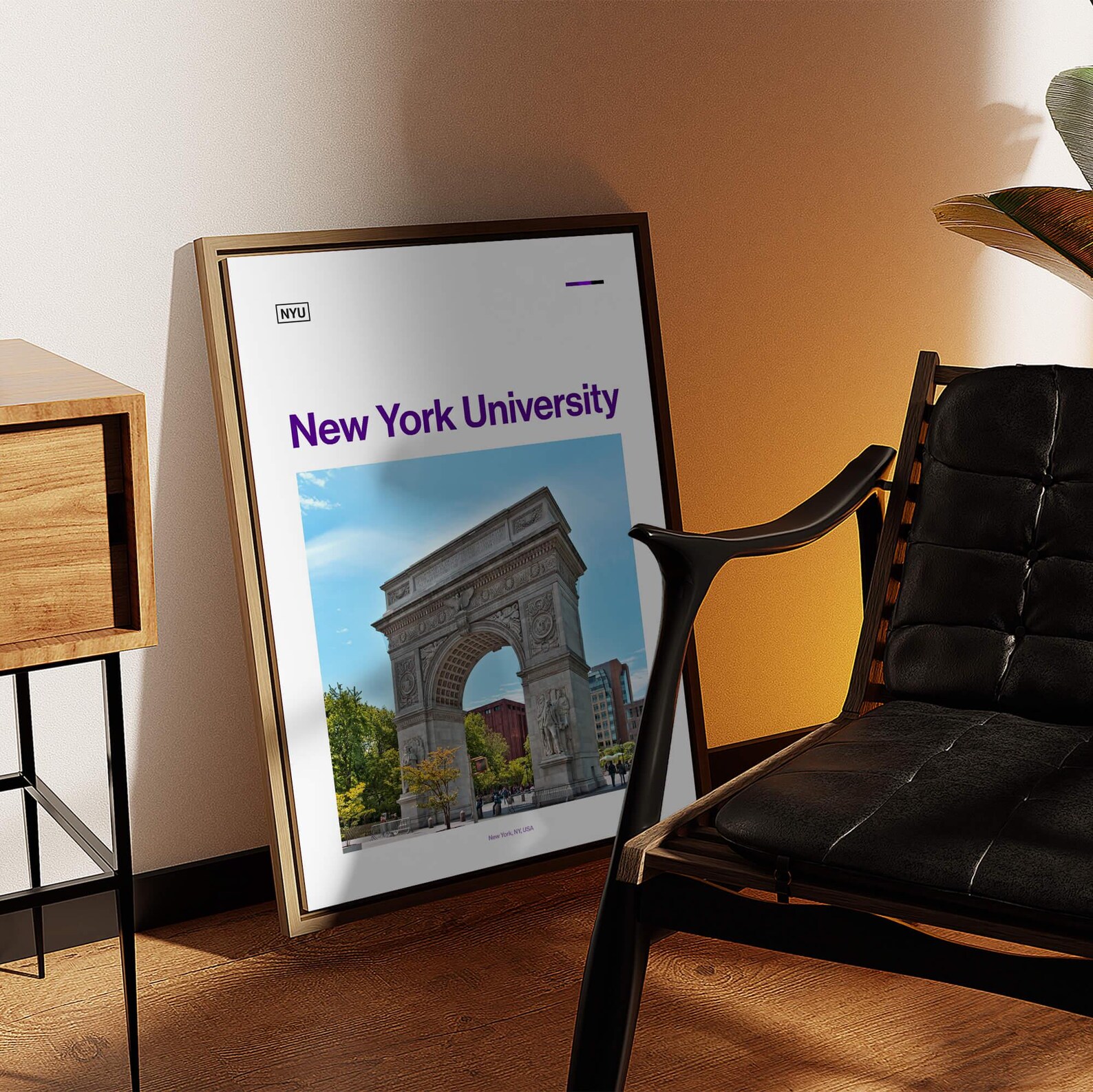 New York University Poster – NYU Wall Art, Washington Square Print ...