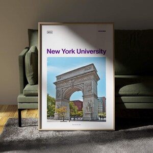 New York University Poster – NYU Wall Art, Washington Square Print ...