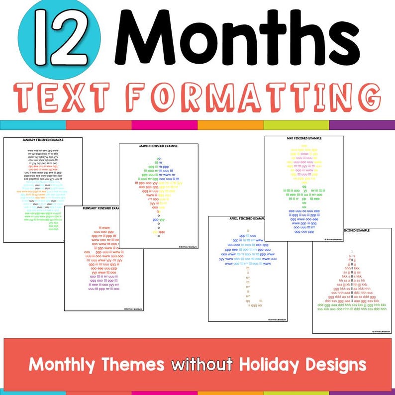 Text Formatting Activities for Typing & Word Processing Practice (PDF ...