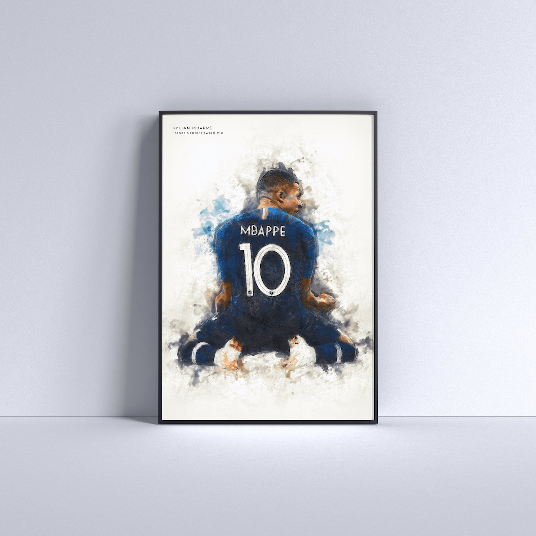 Kylian Mbappe France Poster Worldcup - Etsy