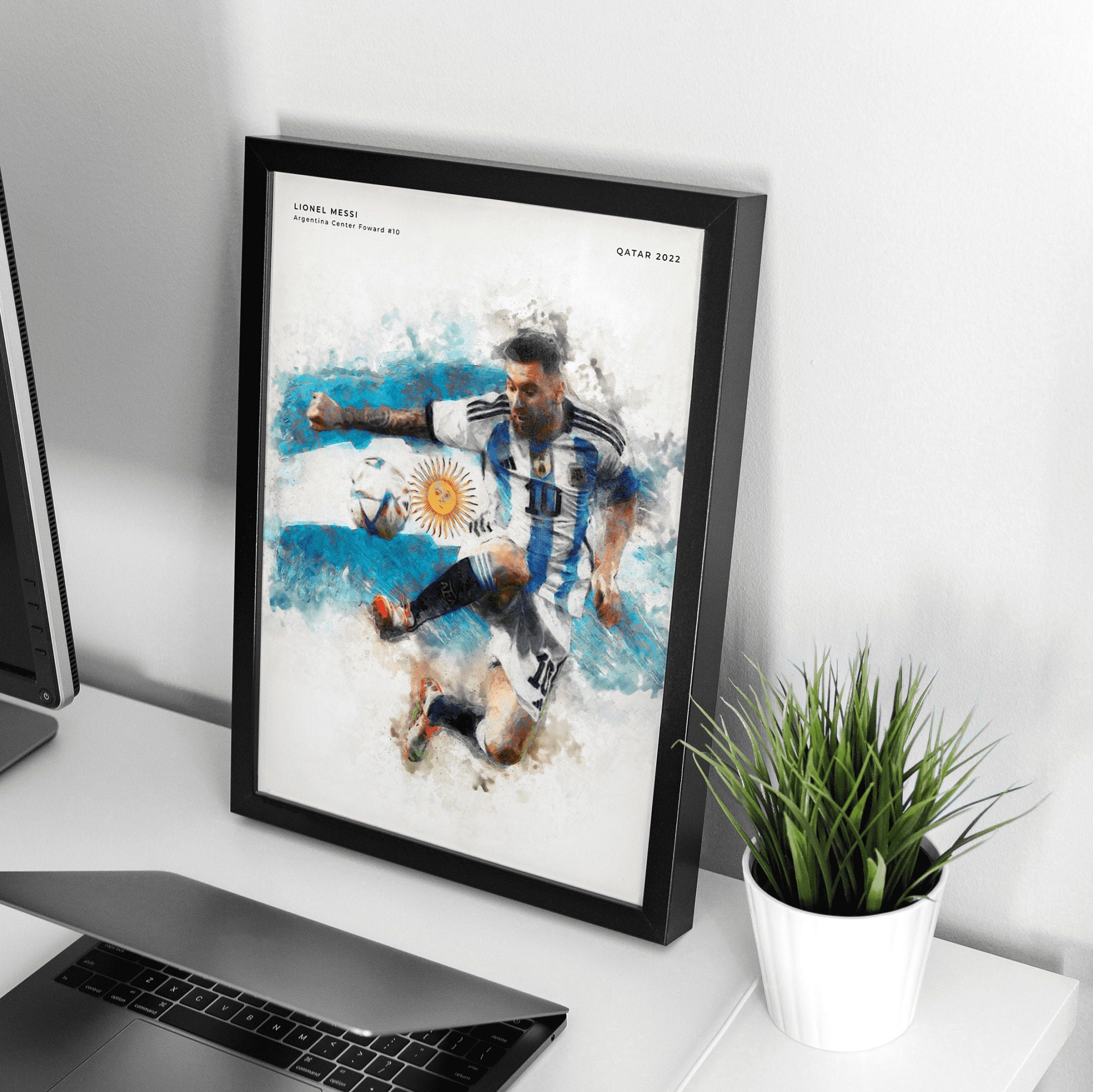 Lionel Messi Qatar Worldcup 2022 Poster, Argentina Messi Print - Etsy