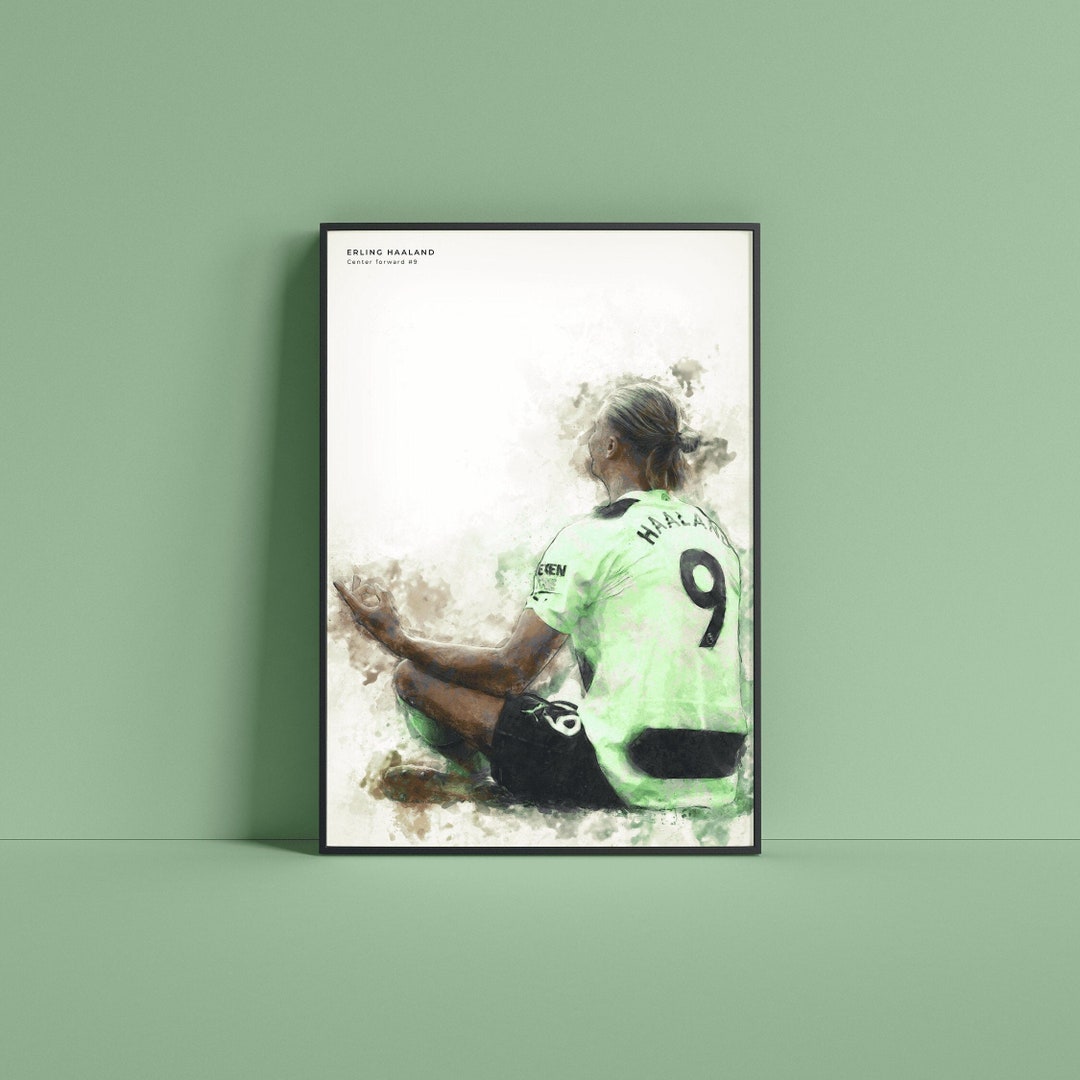 Haaland Celebration Poster Man City - Etsy