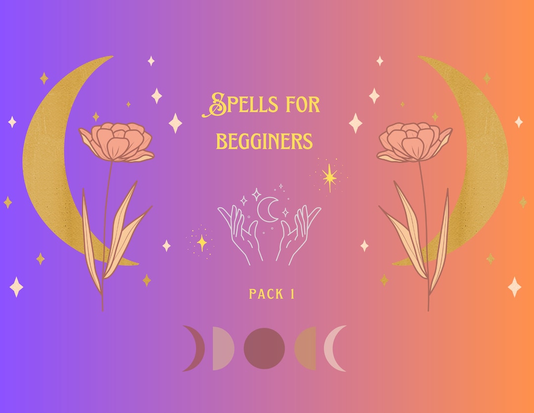 Magical Spellcraft Digital Card Kit: Enchanting Spells - Etsy