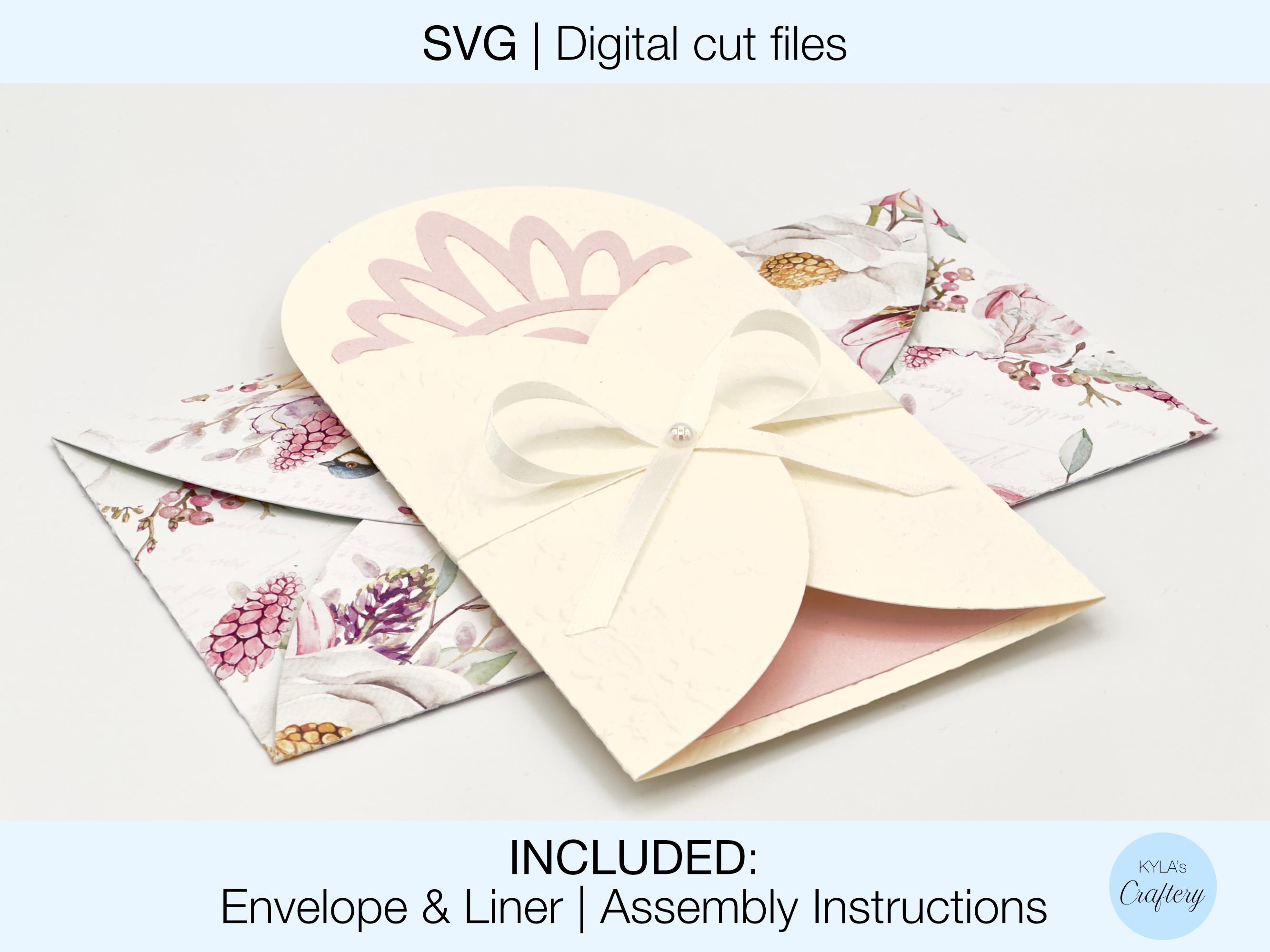 Gate Fold Card SVG | Digital Cut Files | Cricut Silhouette | Envelope ...