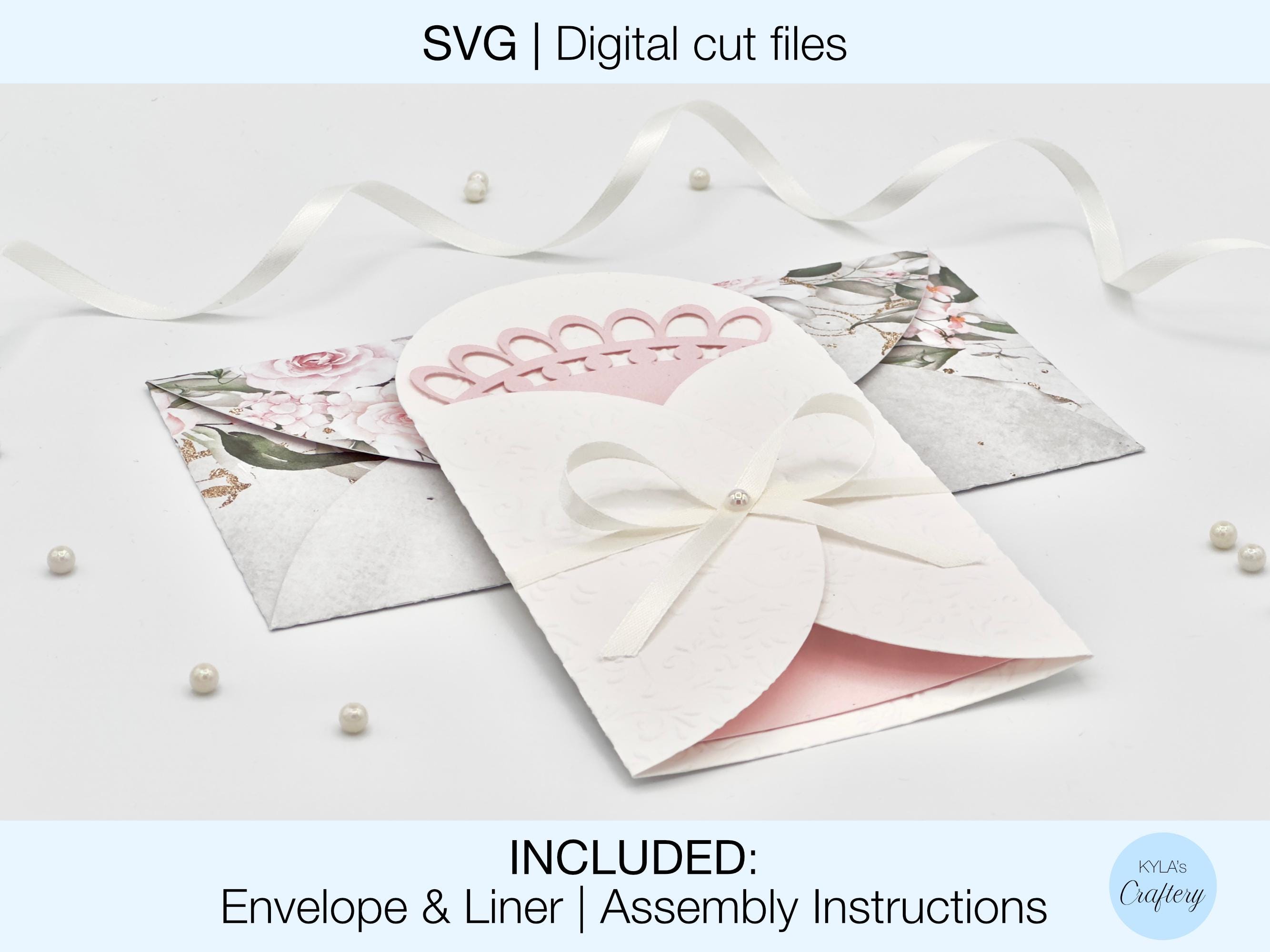 Gate Fold Card SVG | Digital Cut Files | Cricut Silhouette | Envelope ...