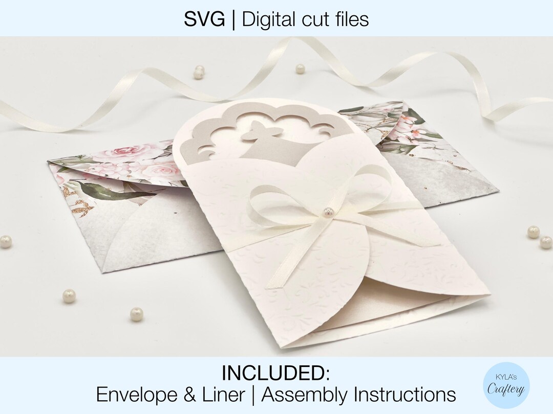 Gate Fold Card SVG | Digital Cut Files | Cricut Silhouette | Envelope ...