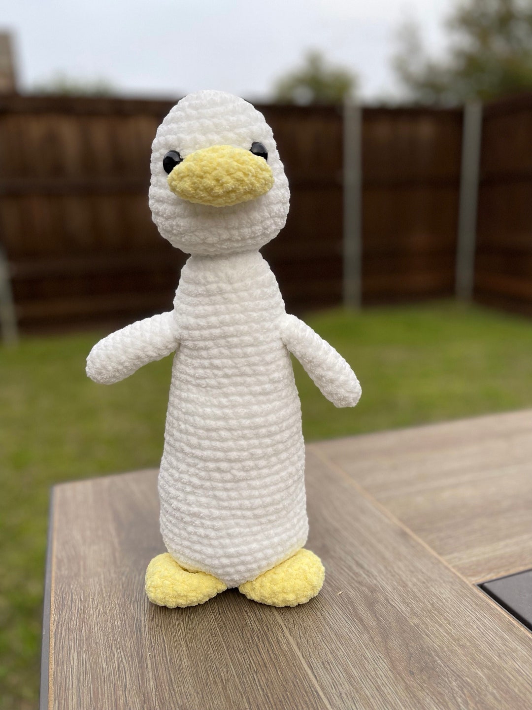 Gerald the Duck Jumbo Huggable Silly Goose Digital Crochet Pattern - Etsy