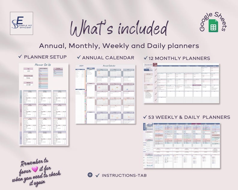 2026 Weekly Planner Google Sheets Template, Monthly Calendar, Undated Digital Daily Planner ...