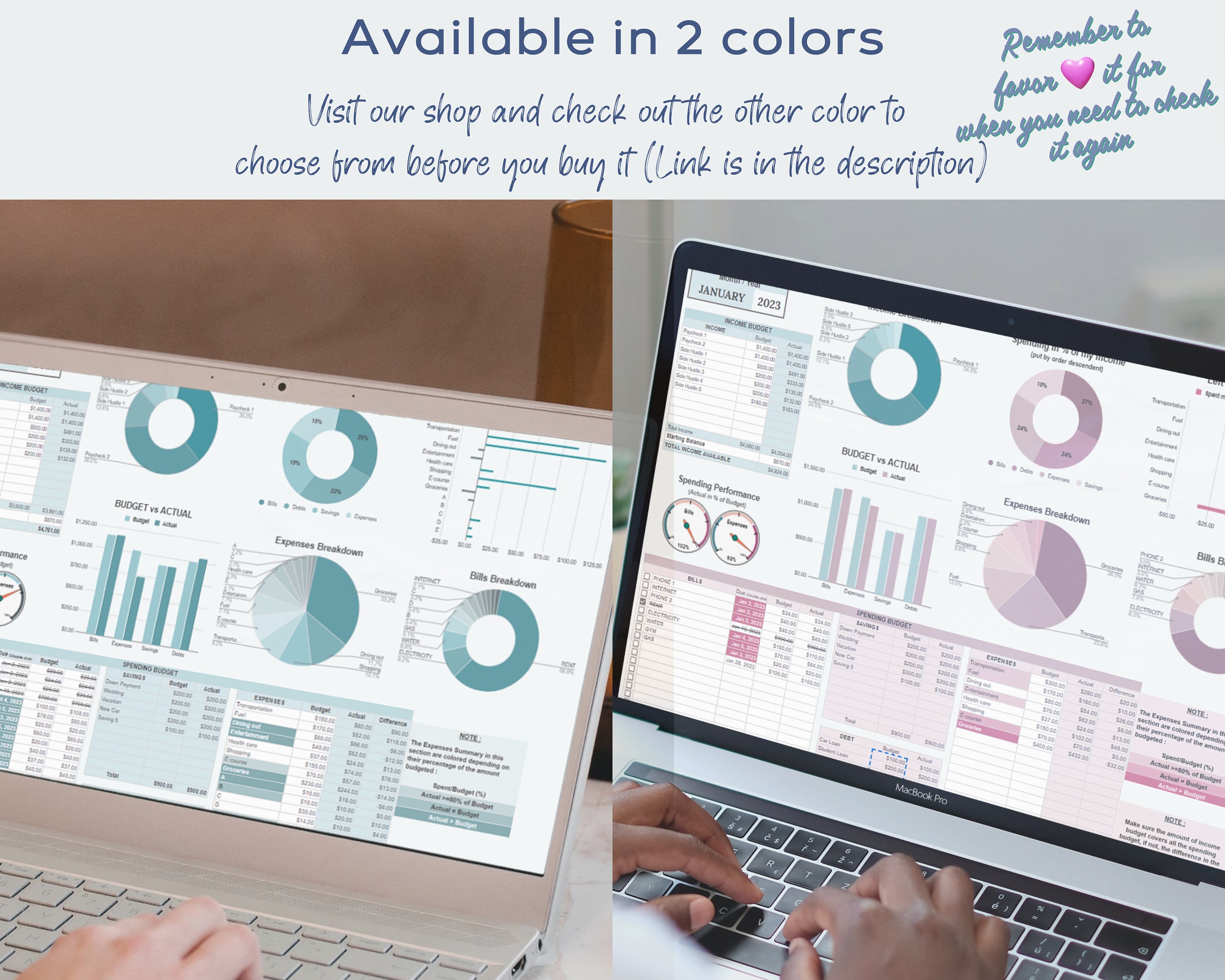 Budget Spreadsheet Google Sheets Budget Annual and Monthly Budget ...