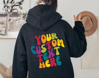 Text Back of Hoodie - Etsy