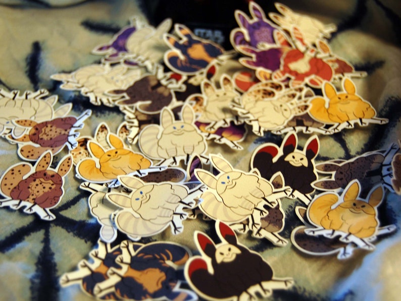 Star Wars Tooka/loth Cat Weatherproof Matte Sticker Set - Etsy